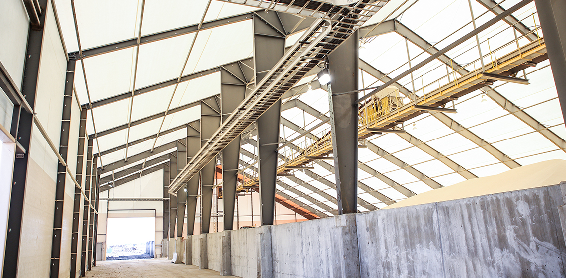 Custom Transload Building for Frac Sand